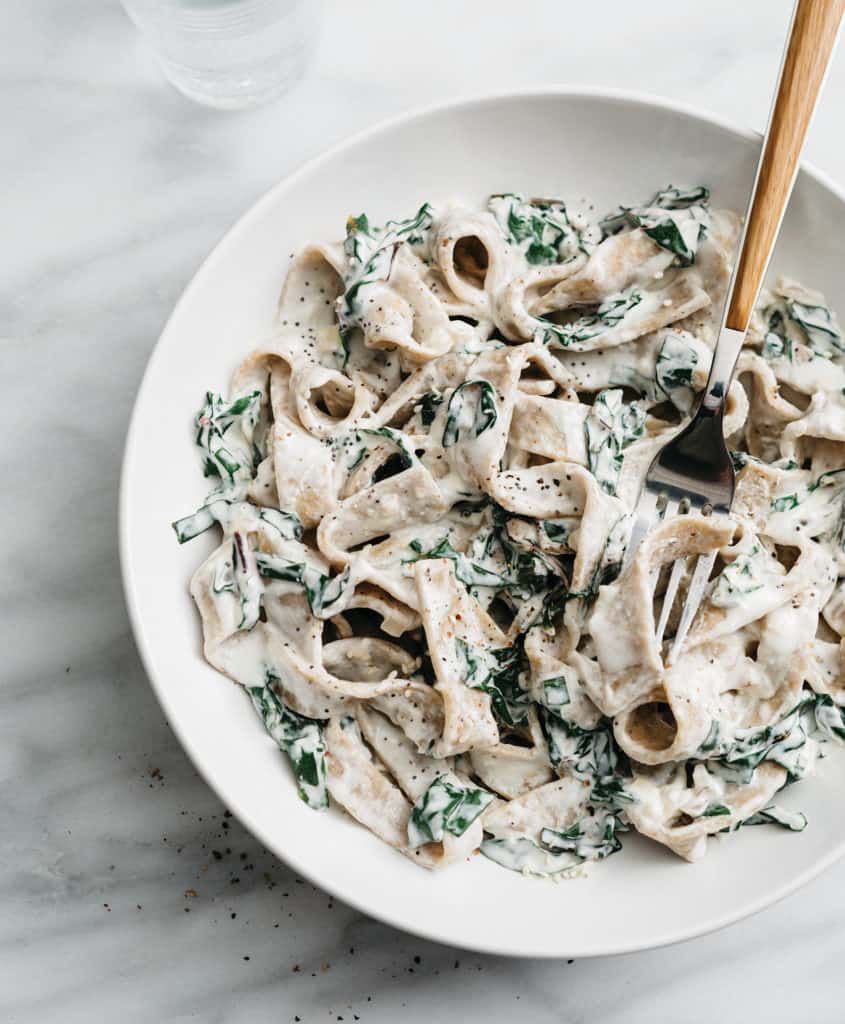 Get Ready to Fall in Love with this Rye Pasta with Cream Cheese Sauce