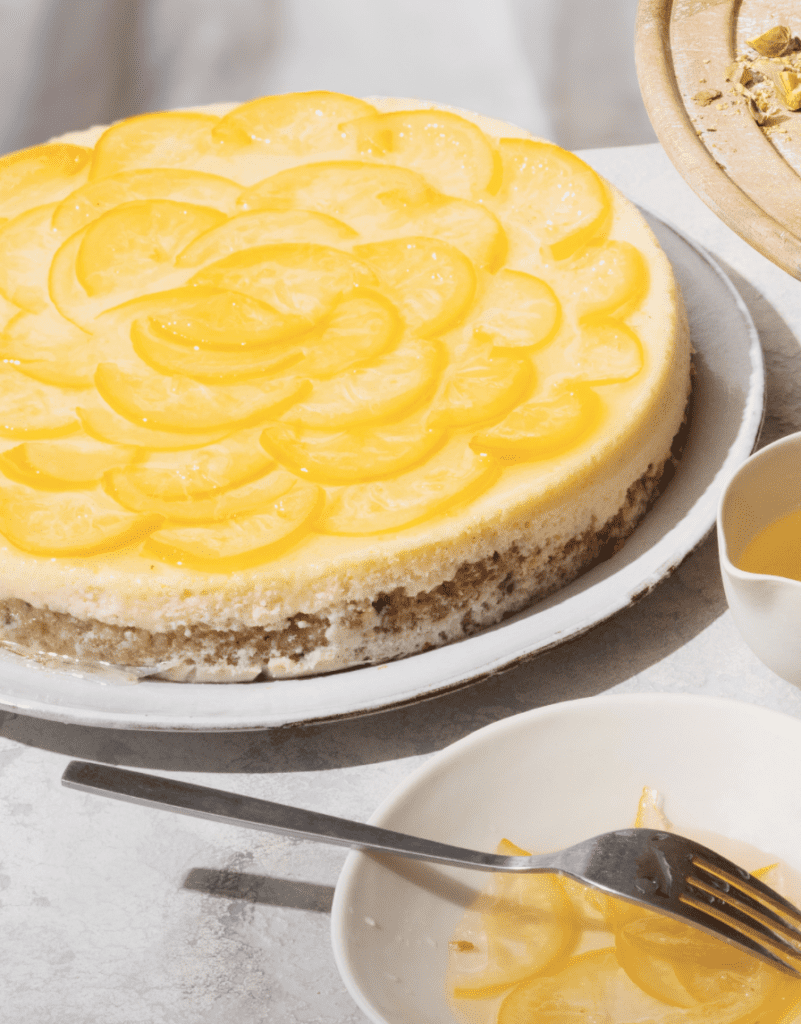 Chèvre Cheesecake with Candied Meyer Lemon | culture: the word on cheese